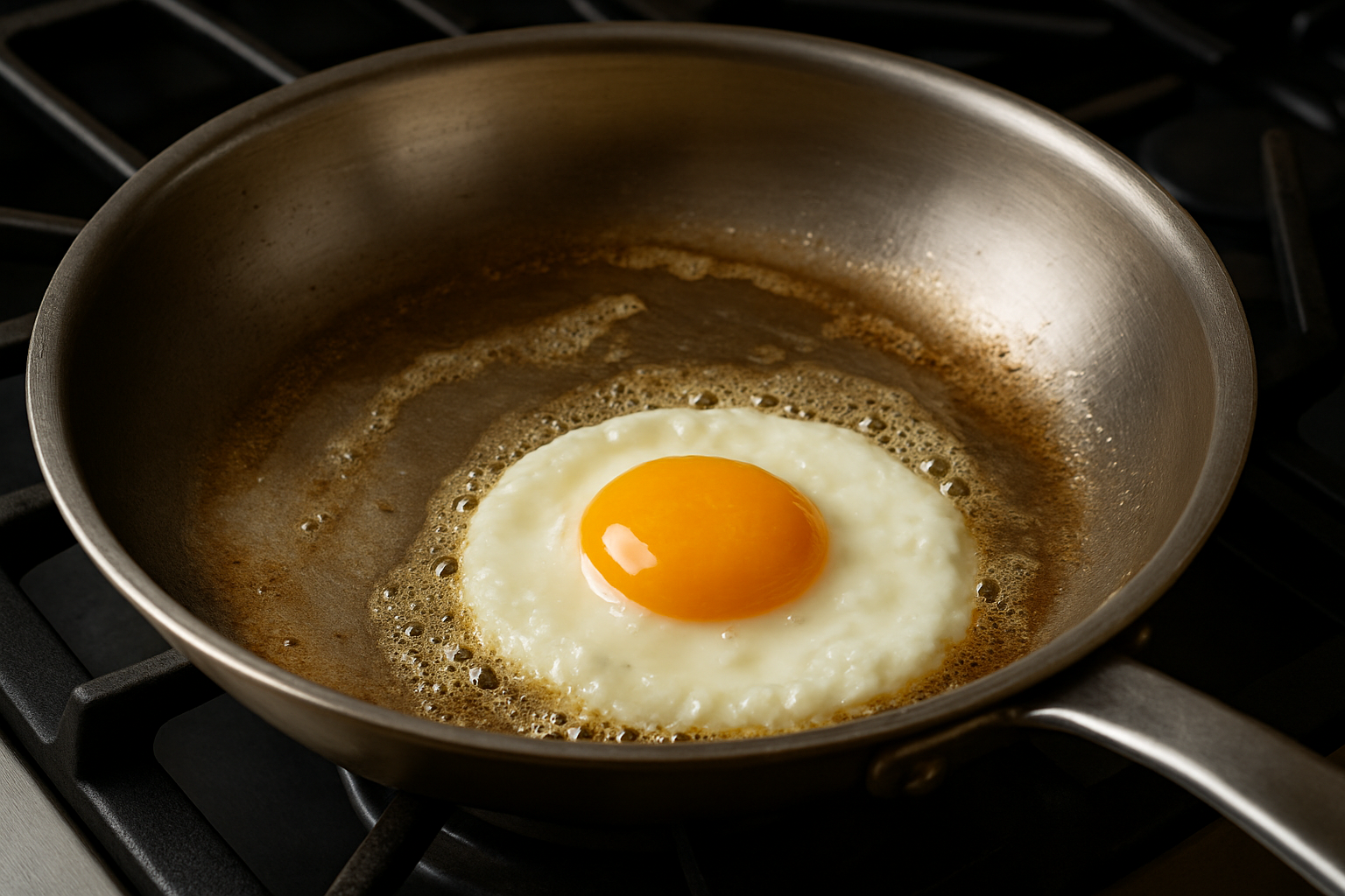 Como fritar ovo em panela de inox sem grudar - Receita Italiana